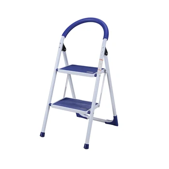 Two-step Iron Stool Ladder With Round Pipe A Variety Of Coloris ...