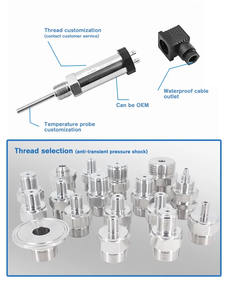 Lcd Water Pressure Sensor 4-20ma Output -1-600bar Pressure Transmitter ...