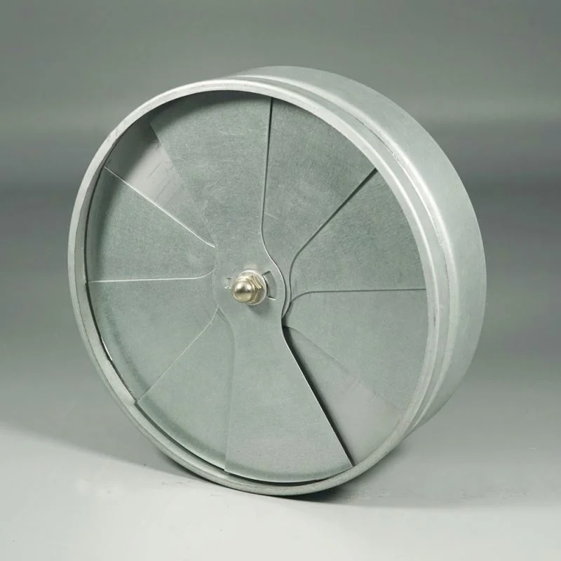 Galvanized Steel Mill Finish or Black Round Radial Damper