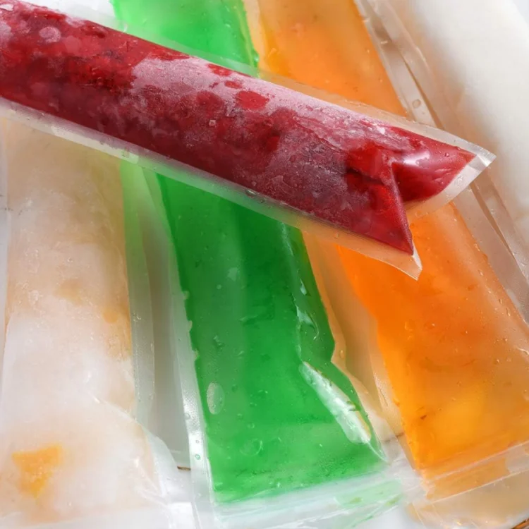 Clear Heat Seal Plastic Ice Pop Mold Bags - Perfect for Party Favors