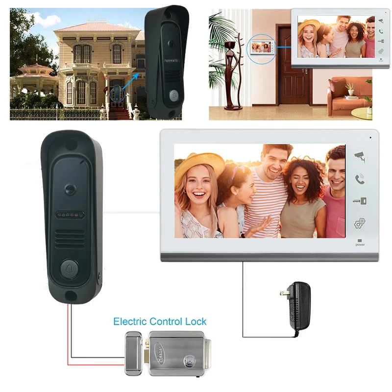 VIDEW 4 Wired Video Intercom System with RFID Unlock