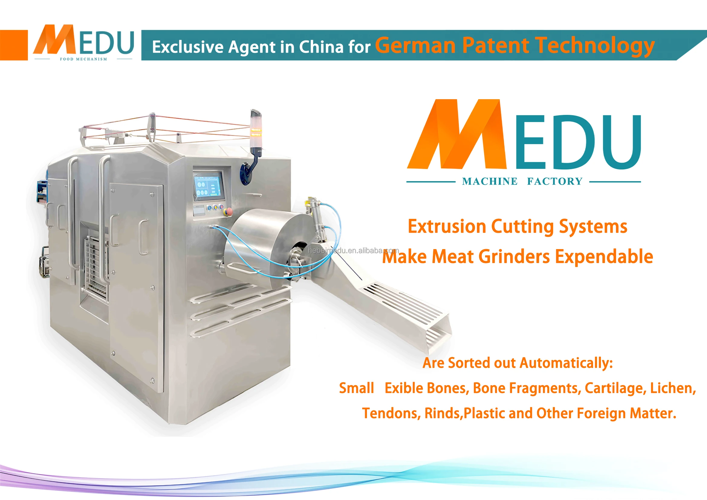 Mechanical Deboned Deboner Beef Chicken Wing Meat And Bone Separator ...