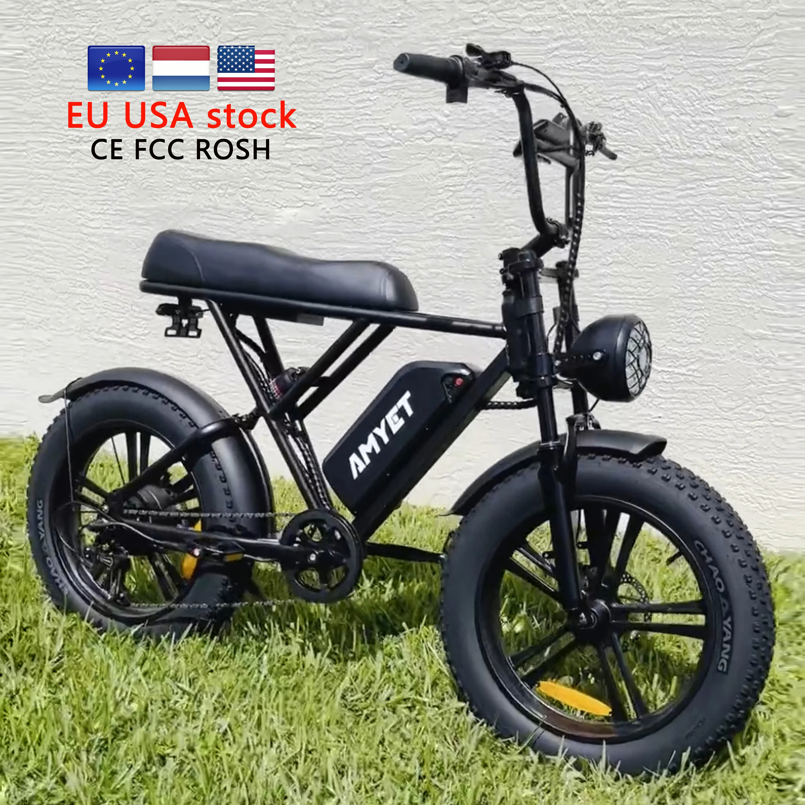E-bike 1000w 48v 20inch Elektrische Fatbike V9-g60 Electric Cycle Mountainbike Moped Ebike ...