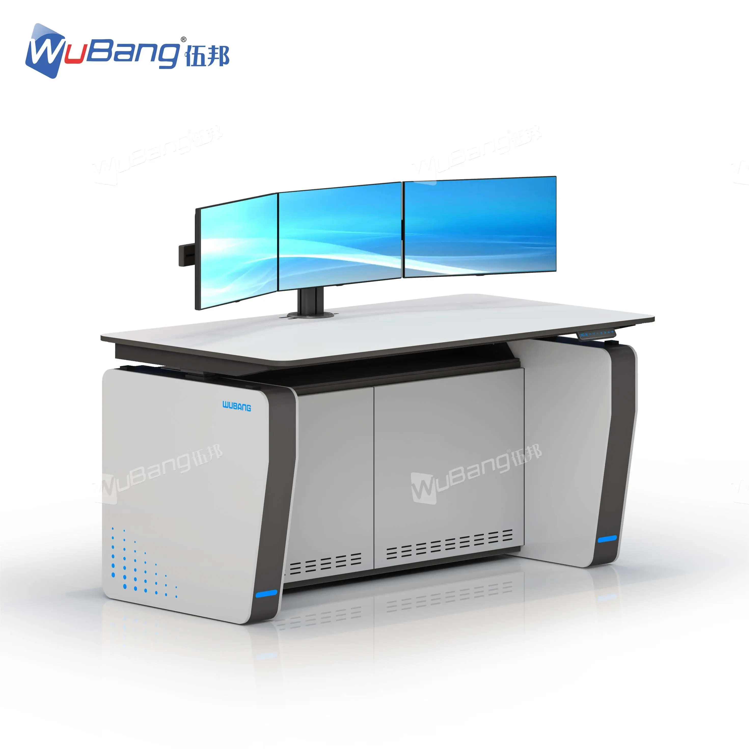 Control Room Console Manufacture Height Adjustable Electronic Lifting ...
