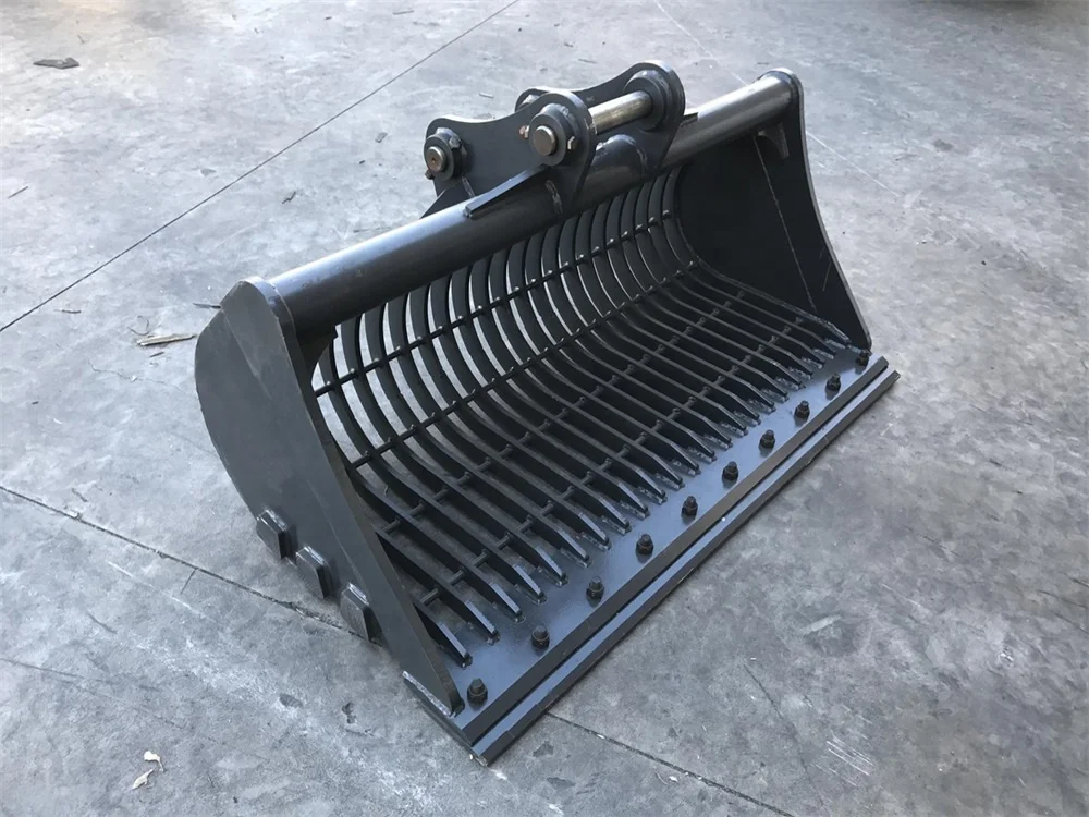 Pin 45mm Excavator Sieve Bucket Riddle Buckets With Double Cutting ...