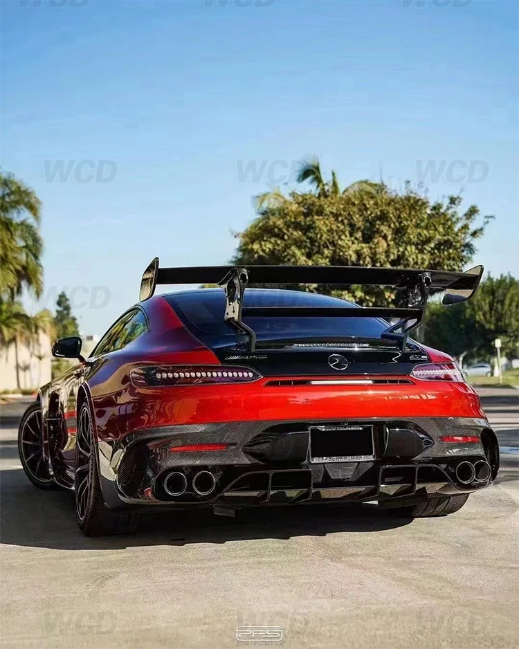 BS Style Real Carbon Fiber Rear Spoilers for Mercedes-Benz AMG GT