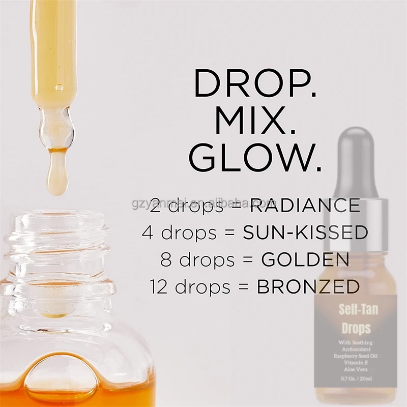 NEW TOP Glowing Tanning Drops Self-Tan Dry Oil to Create Your Own Self ...