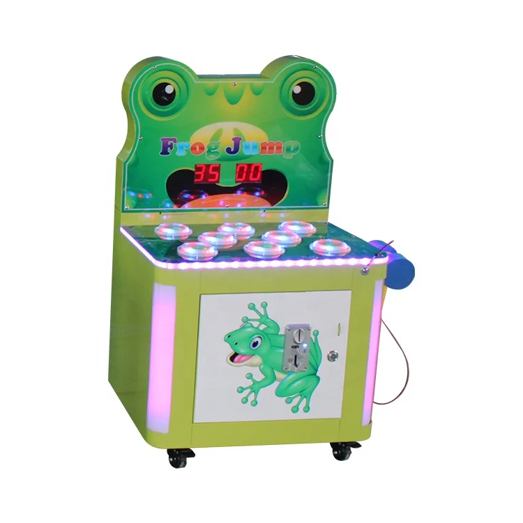 Coin Pusher Ticket Redemption Hit Frog Jump Game Machine Crazy Frog ...