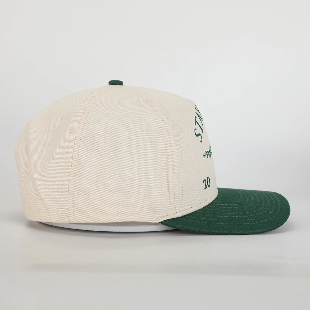 Wholesale Custom Mens High Quality 5 Panel Cotton Dad Hat,Two Tone ...