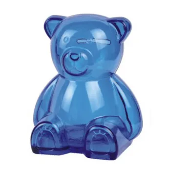 Plastic Clear Bear Piggy Penny Bank Money Box With Custom Logo - Buy ...