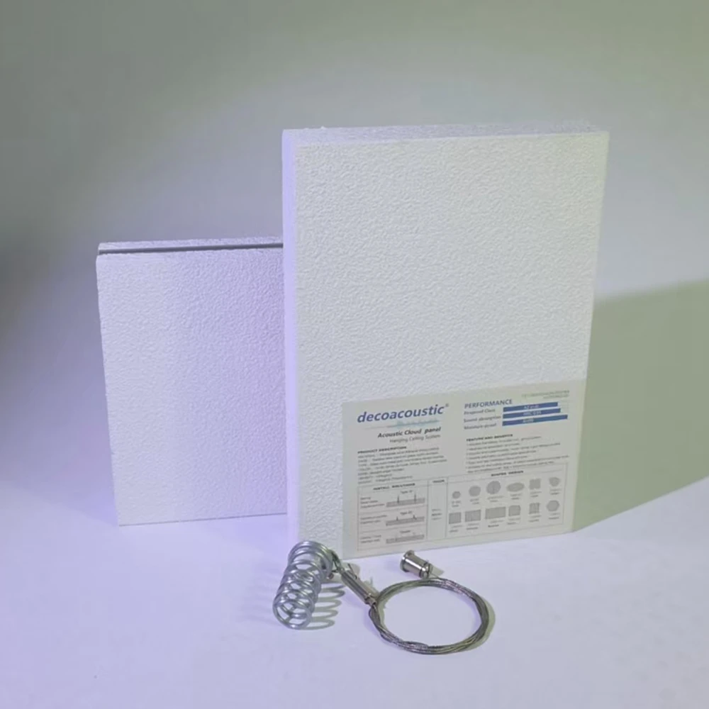 Acoustical Panels Smooth Texture Fiberglass Wool Acoustic Hanging ...