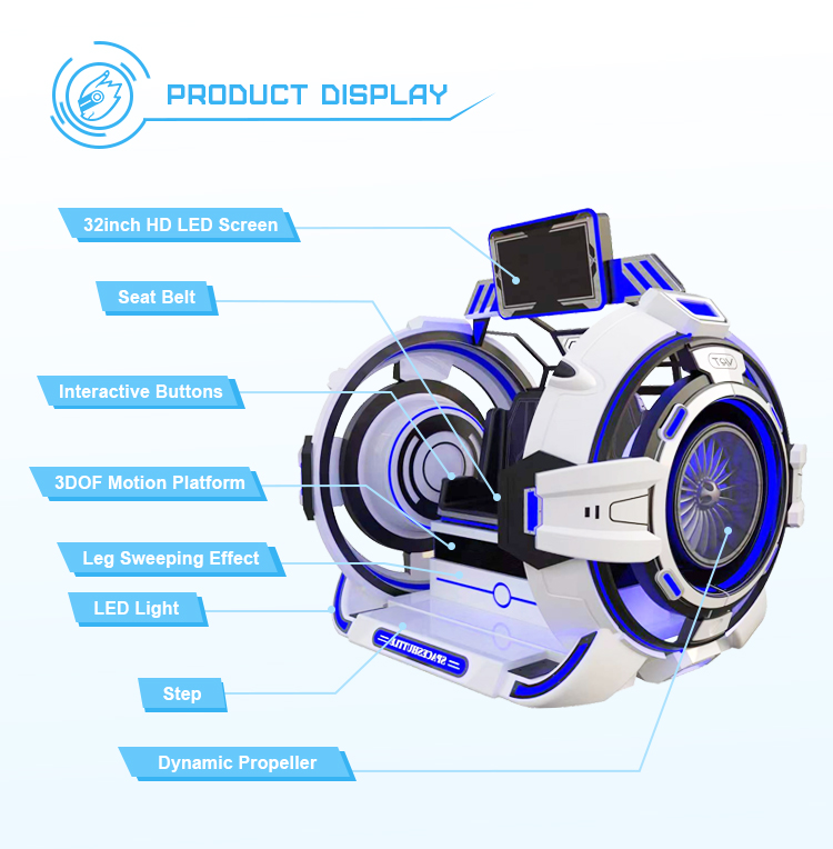 2022 Hot VR Machine - Virtual Reality 9D Egg Chair Cinema