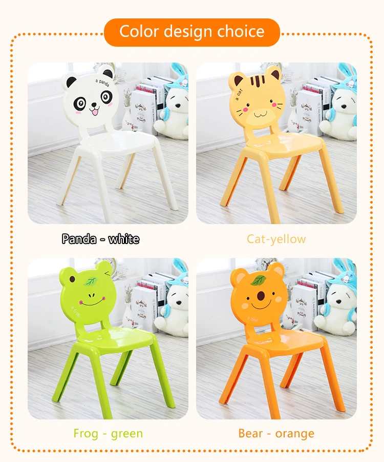 En17191 Baby Plastic Chair Cartoon Kindergarten Chair Baby Furniture Pp ...