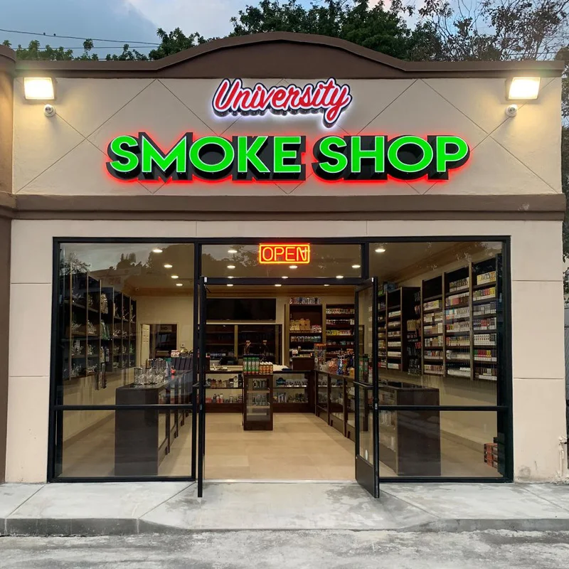 Custom LED Illuminated Shop Name Sign - Outdoor Metal Letters