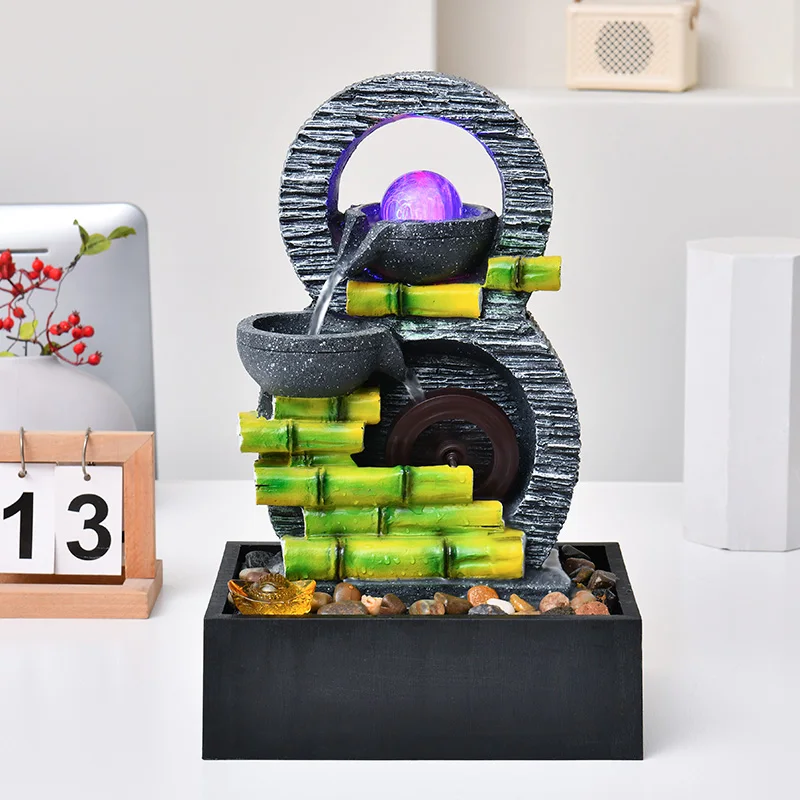 European Indoor Fountain Living Room Desktop Small Creative Home ...