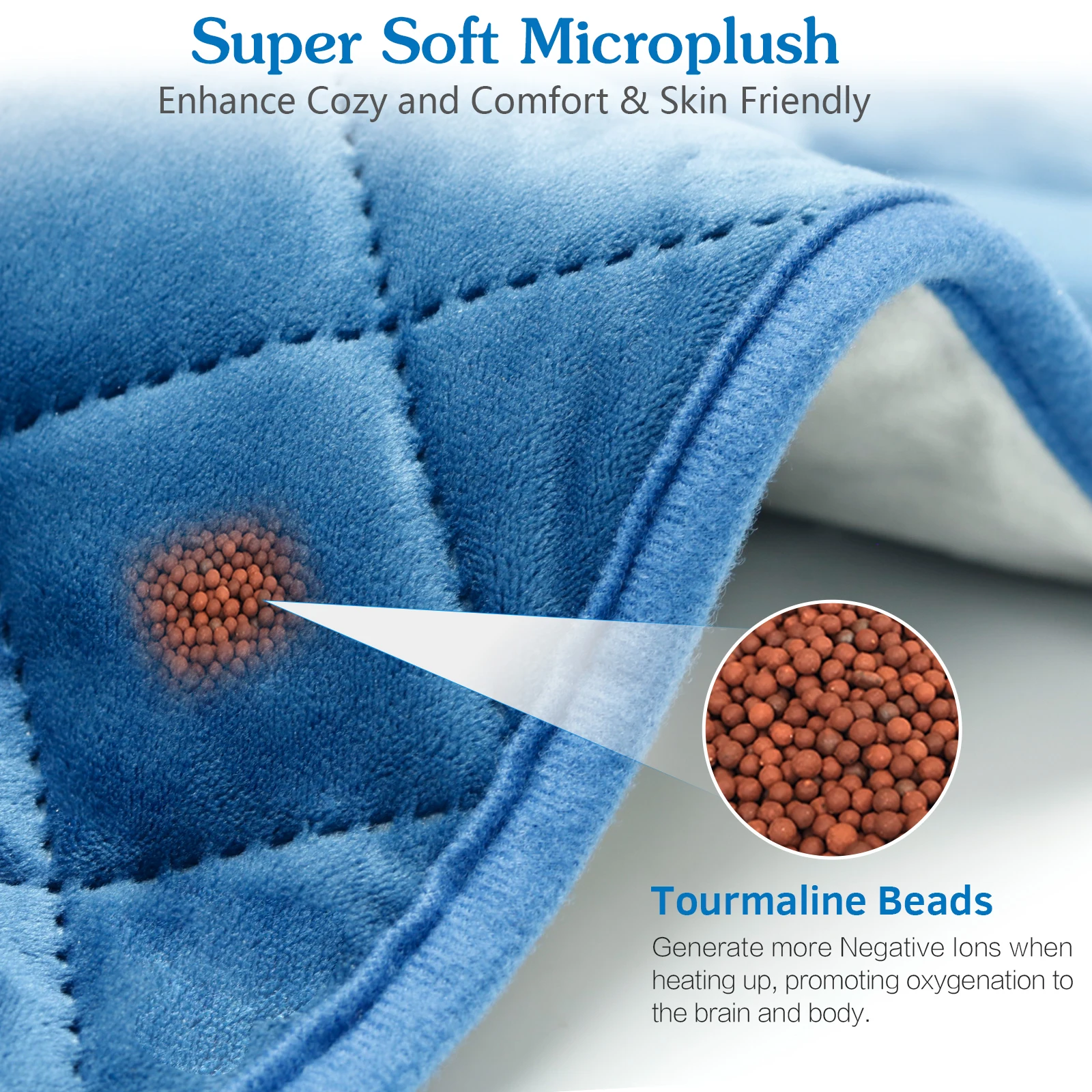 12x24 King Size Electric Heat Pad Infrared Weighted Heating Pad with ...