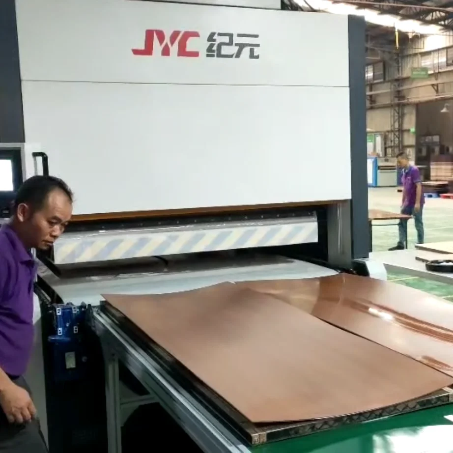 Wood Door Manufacturing Equipment JYC RF Wood Panel Laminating Press ...