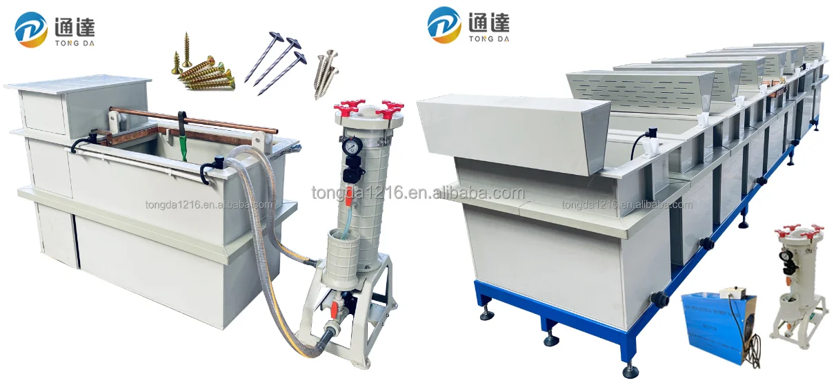 Hard Chrome Plating Line With Exhaust System Small Electroplating Tank ...