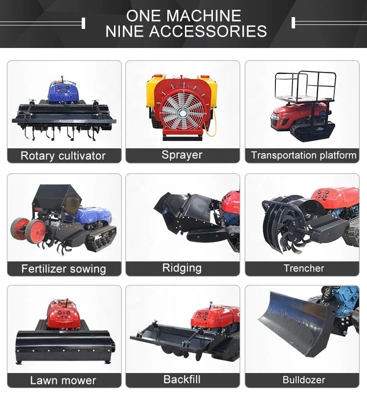 Rice Field Silt Use Field Cultivator Rotary Tiller Tractor