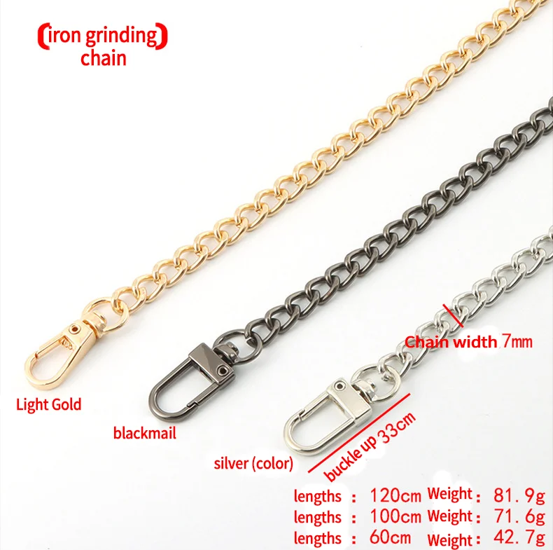 Wholesale Shoulder Bag Chain Accessories - Custom Metal Chains for Bag ...