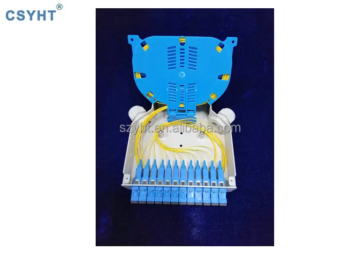 Din Rail Distributor With Cassette For 6 Scd/lcq Adapters And 24 Fusion ...