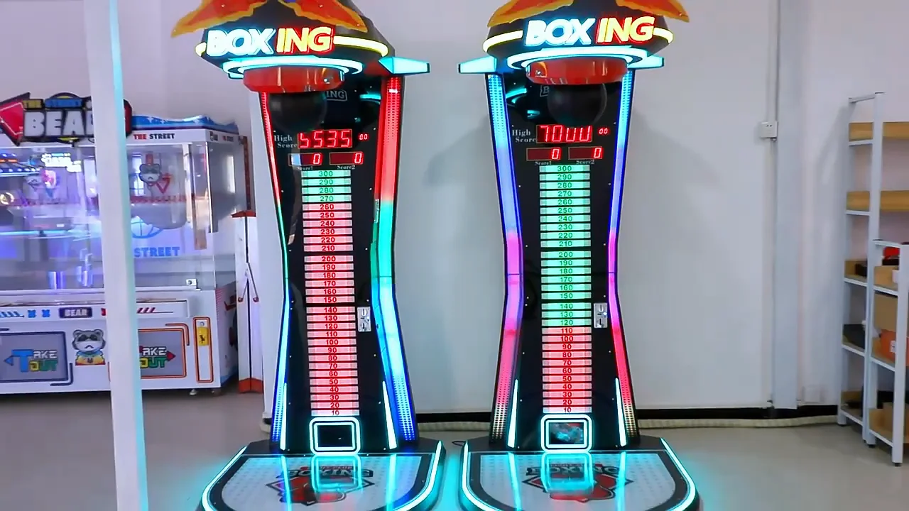 Amusement Park Custom Electric Coin Operated Ultimate Big Punch Boxing ...