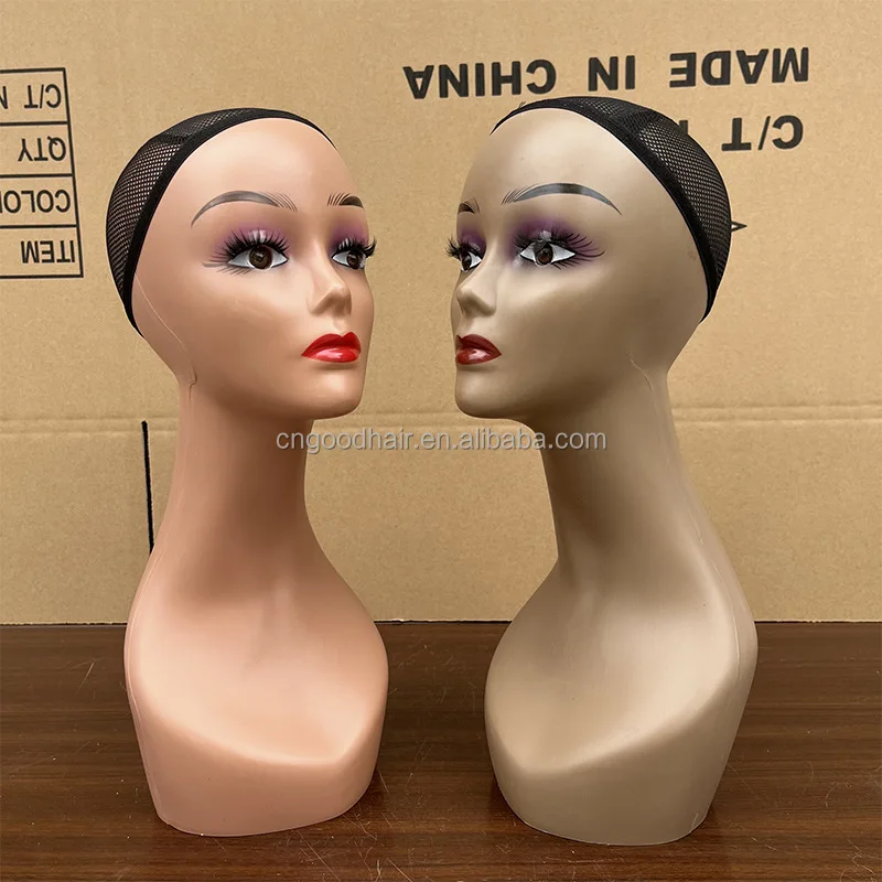 Props Model Head Female Stand Wig Display Mannequin Head Model Head for ...