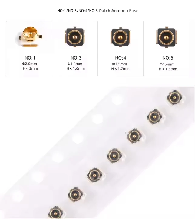 1-5 Patch Antenna Base SMT RF Coaxial Wifi Connector Board