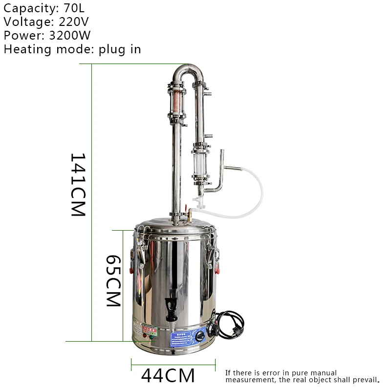 70l 304 Built-in Pure Copper Mesh Hydrosol Extractor Household Electric ...