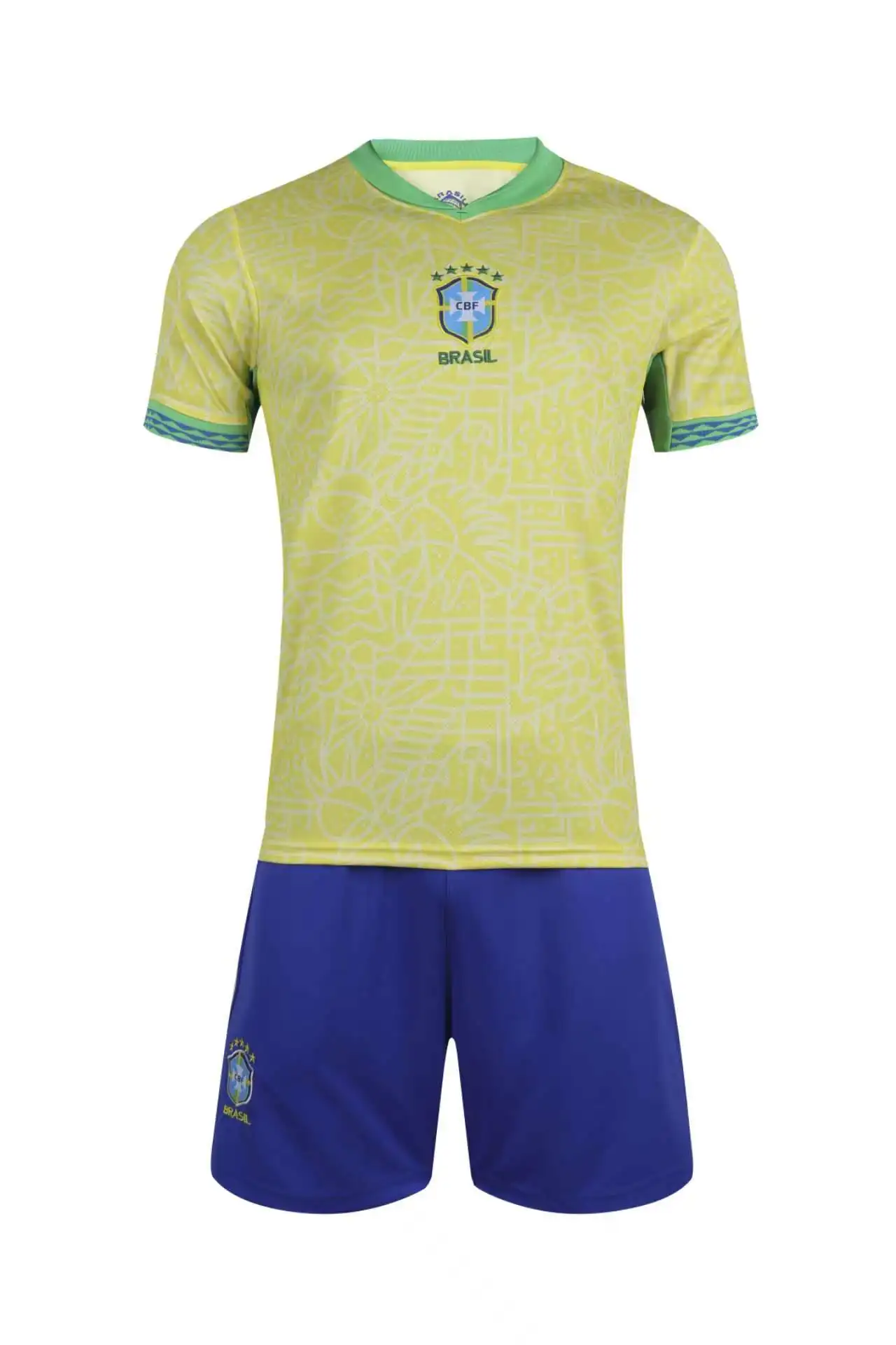 Custom Printed Sweatshirt Clothing Team Shirts Brazil Home Football ...