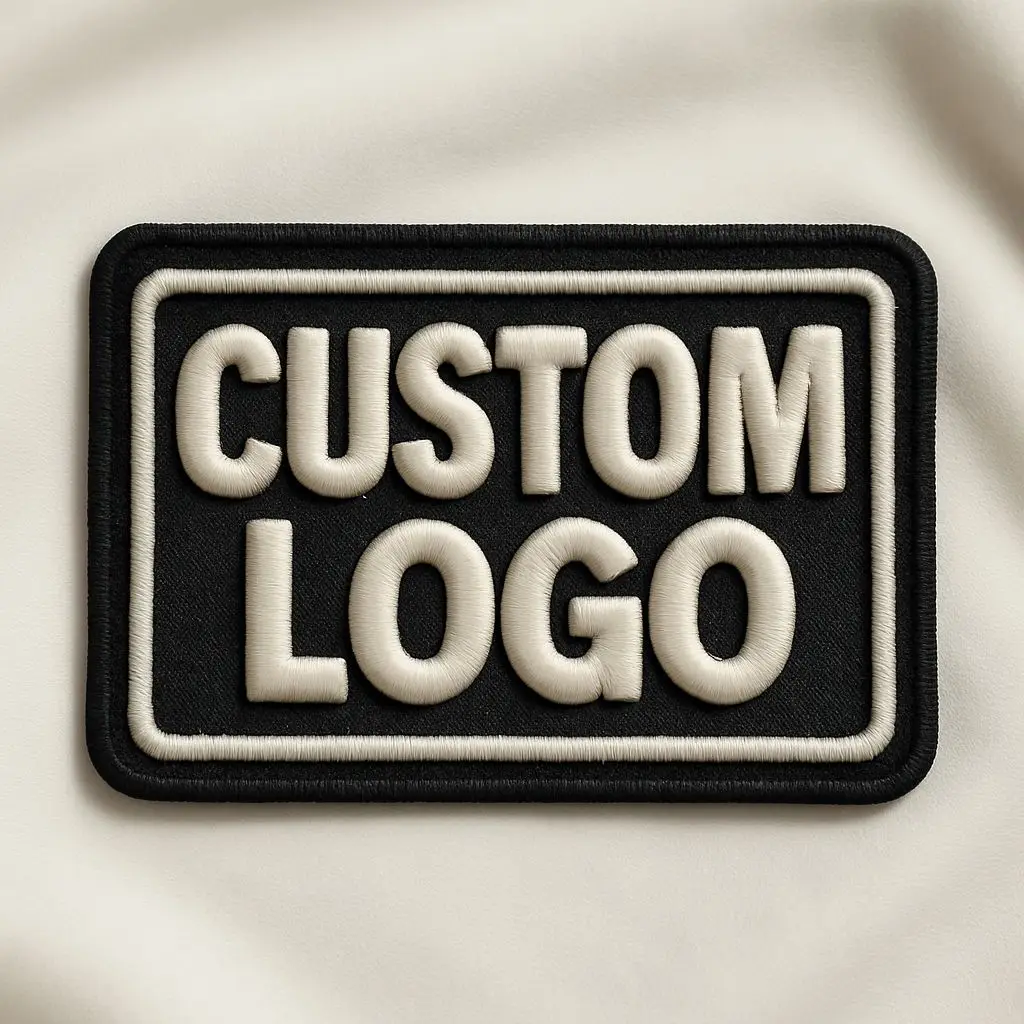 Custom 3D Puff Clothing Animal Embroidery Woven Logo Patches