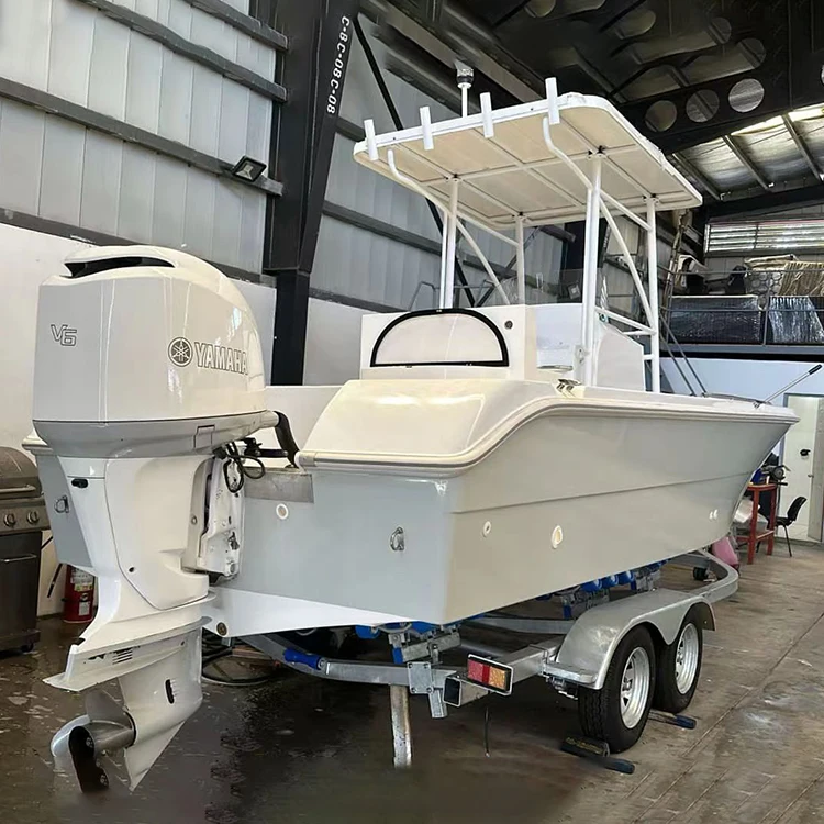 24ft Luxury High Speed Yacht Fiberglass Fishing Boat for Sale Support ...
