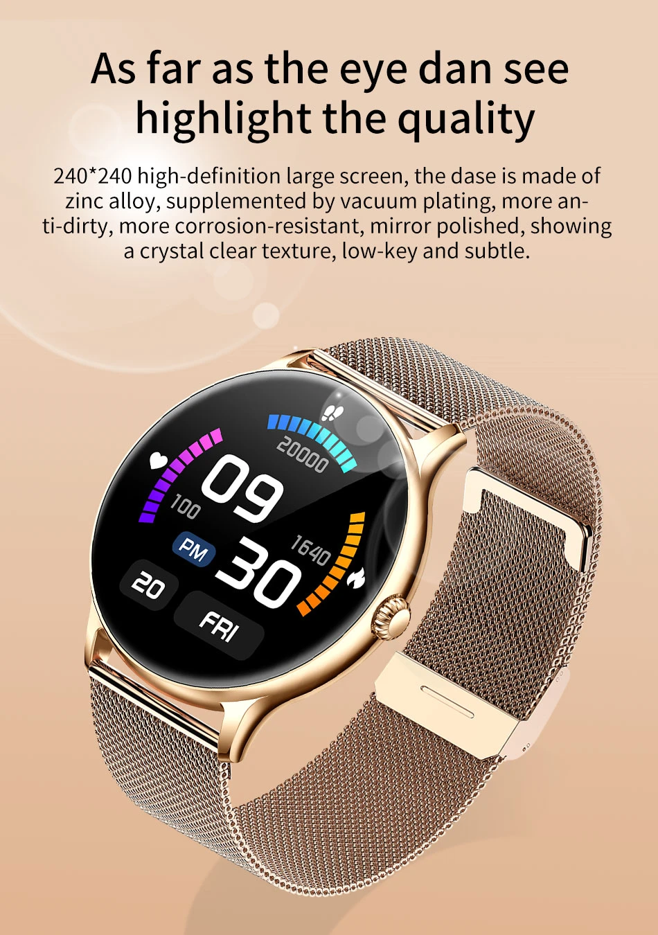 The Latest Men's And Women's V33 Smart Watch Ip68 Waterproof Touch 1.09 ...
