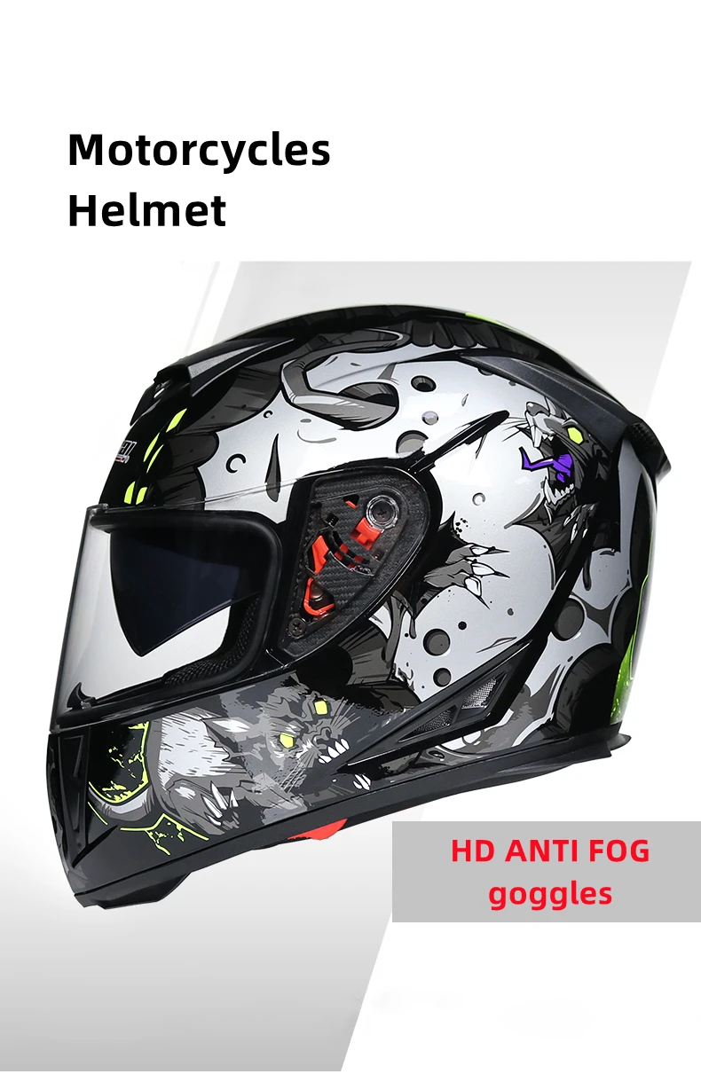 Wejump Cool Punk Style Motorcycles Helmet Braid Decoration Personality ...