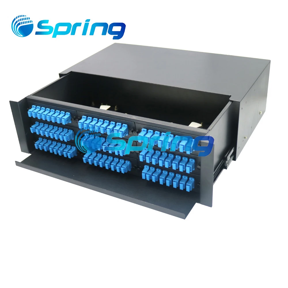 Din Rail Rack Mount Odf Fiber Optic Patch Panel 12 24 48 Core Port ...