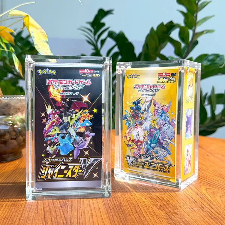 Tcg Custom Clear Acrylic Japanese Small Size Booster Box With Strong ...