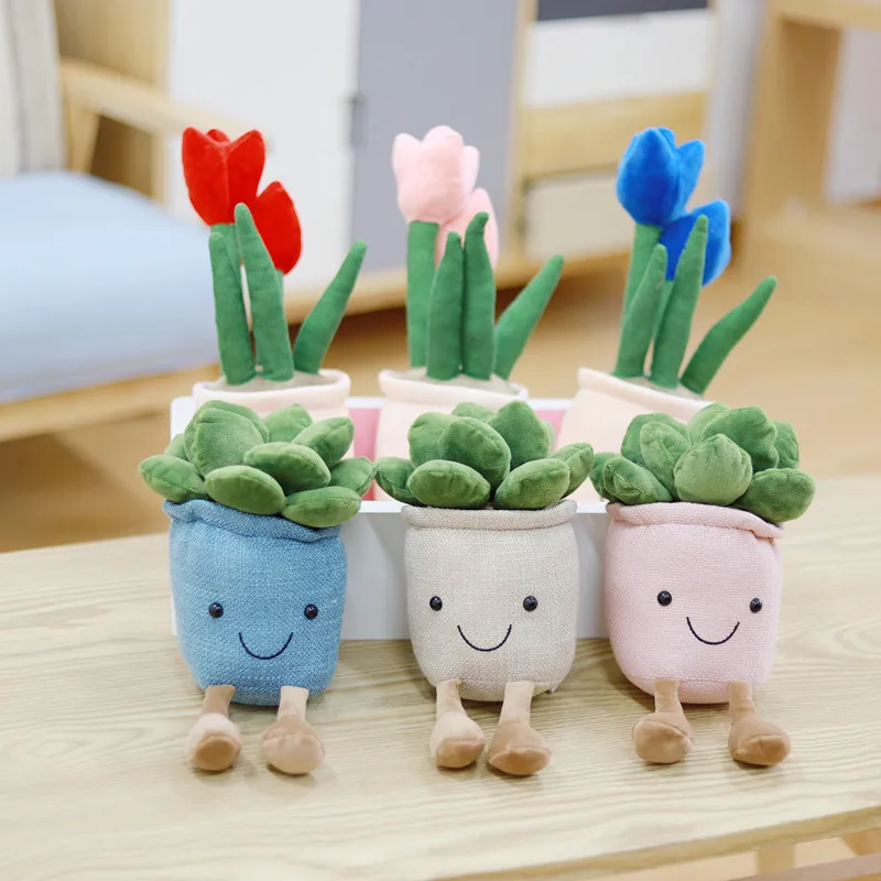 Wholesale Kawaii Simulation Tulip Plush Stuffed Toys Squishy Plants ...