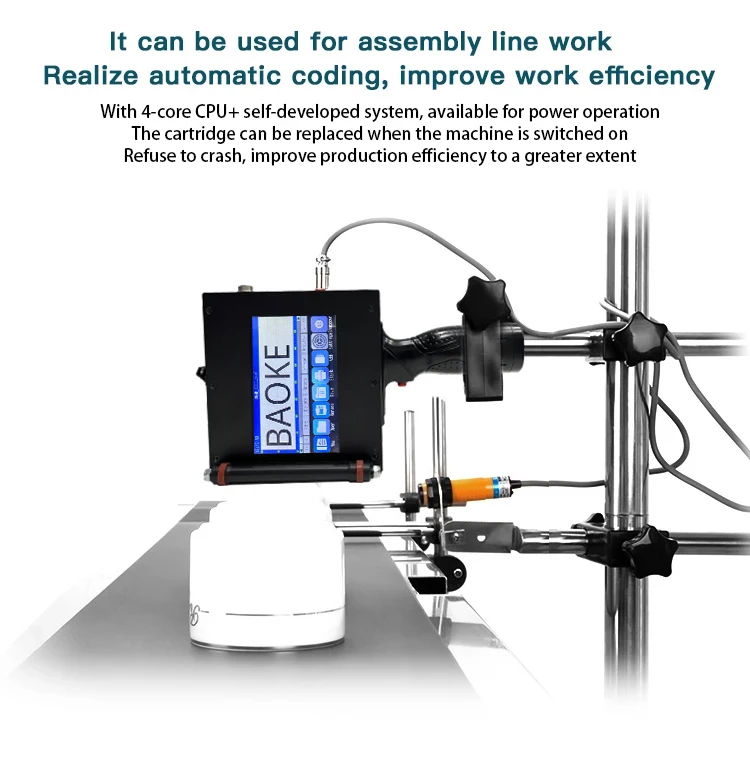 25 Languages 10cm Handheld Printer Portable Handheld Qr Code Barcode ...