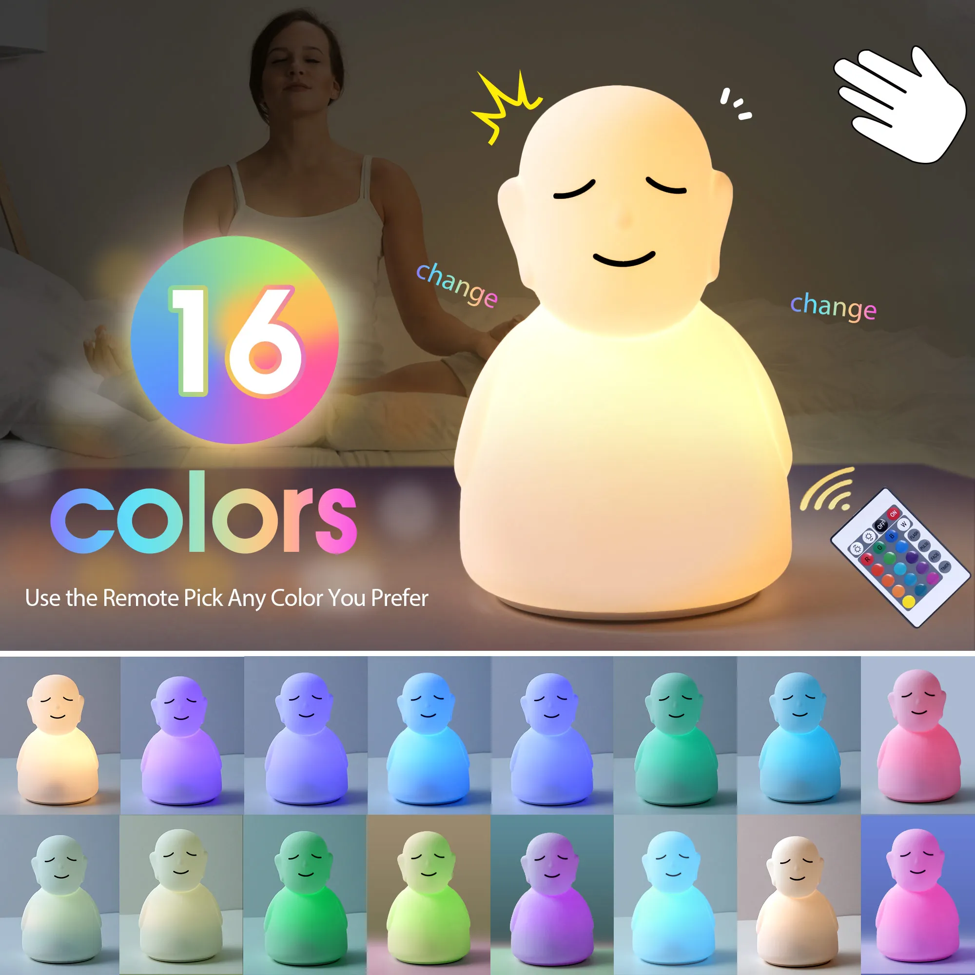 Flexible Rechargeable Touch Light - Silicone Night Light