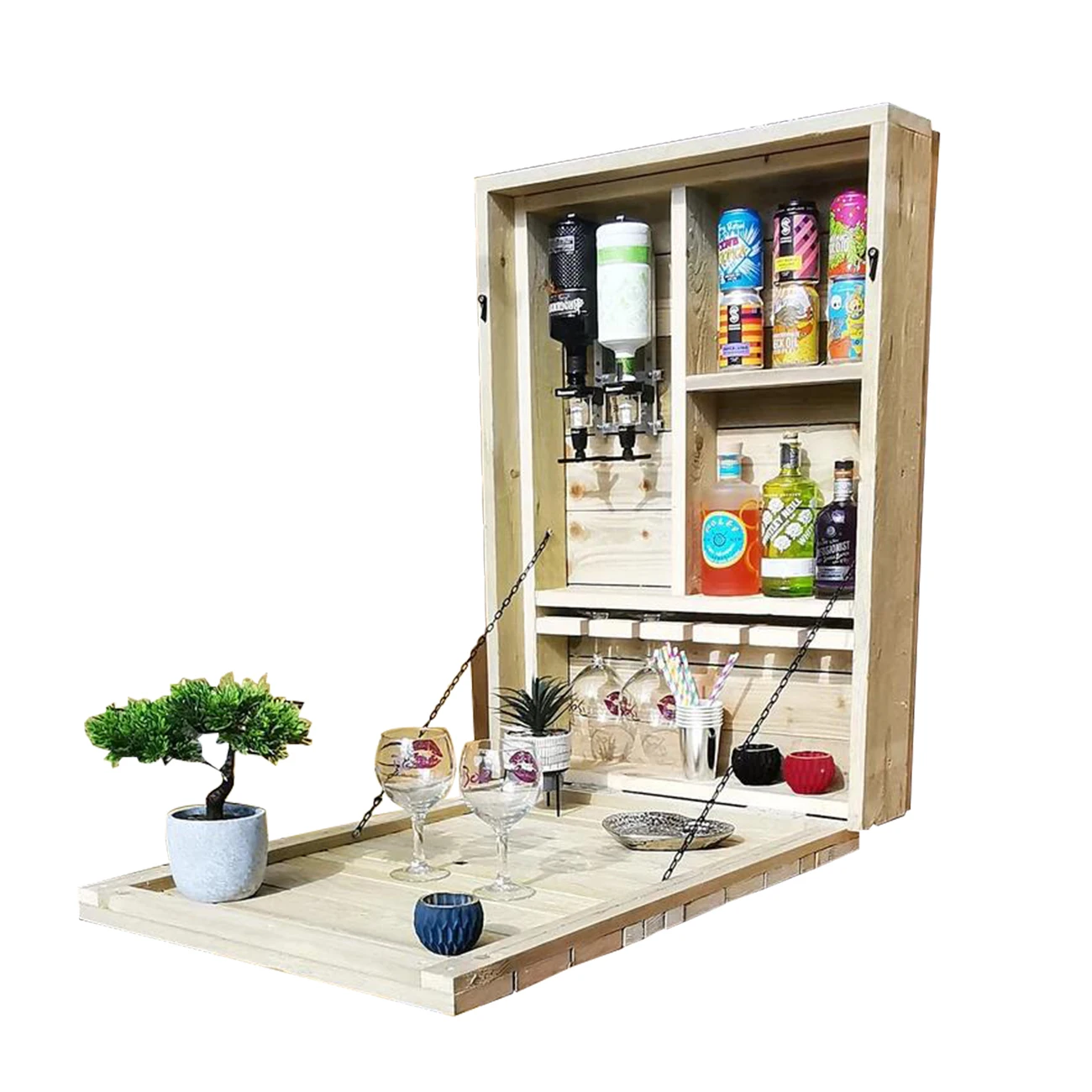 Hanging Balcony Patio Bar Table Portable Modern Bar Table Set Outdoor ...