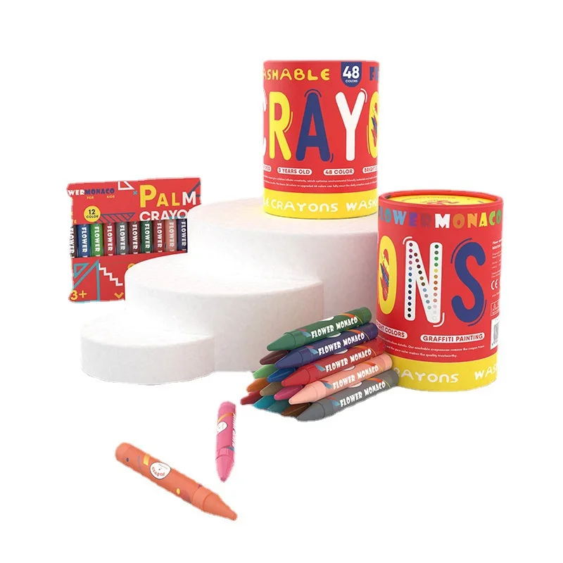 Custom Crayons De Couleurs Christmas Stationery Wax Crayon Set Painting ...