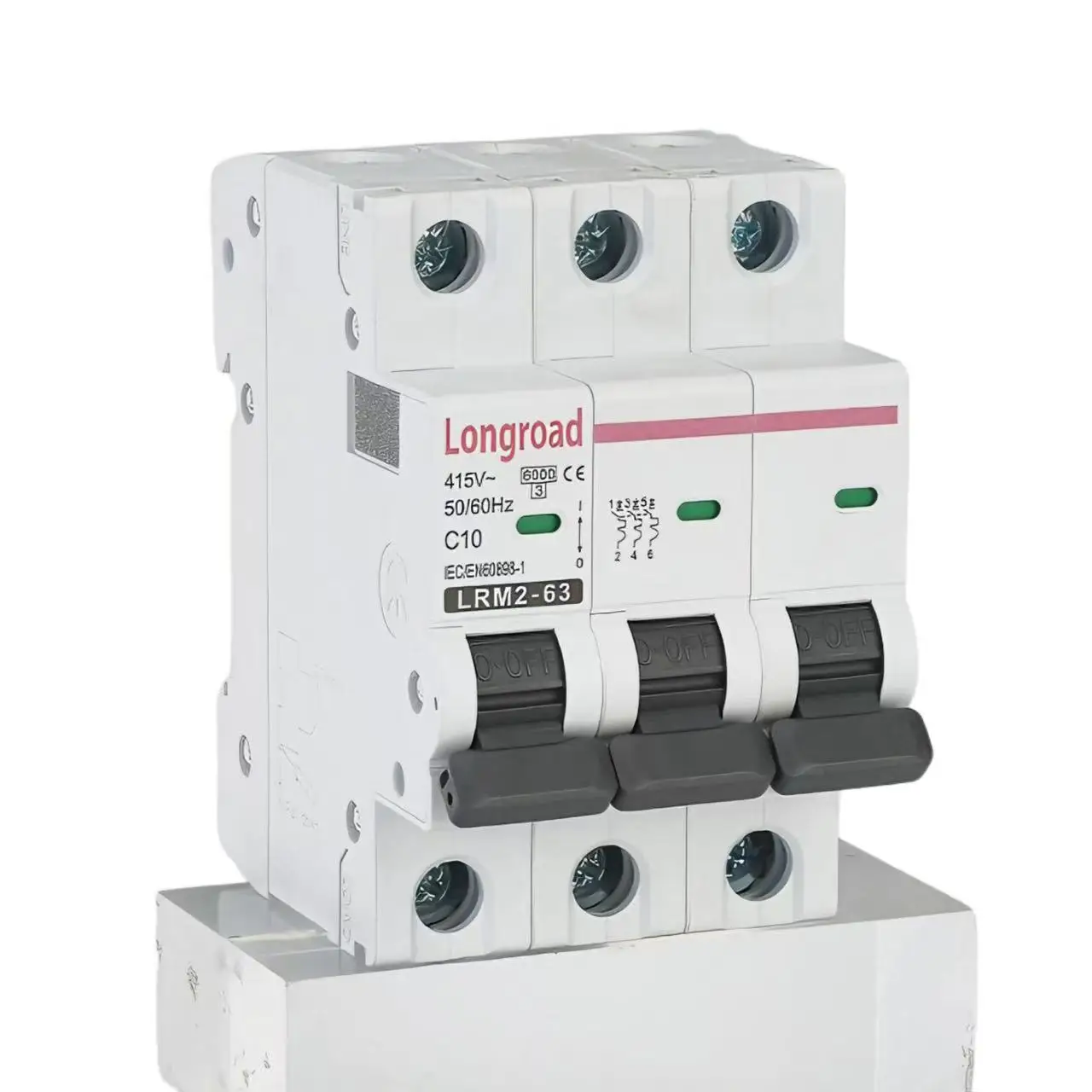 Din Rail Mount LRM2-63 MCB CE Approved 4000V Impulse Withstand Voltage ...