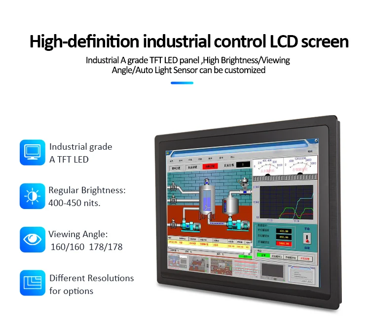 IP65 Waterproof 21.5 Inch Industrial Touch Screen Monitor