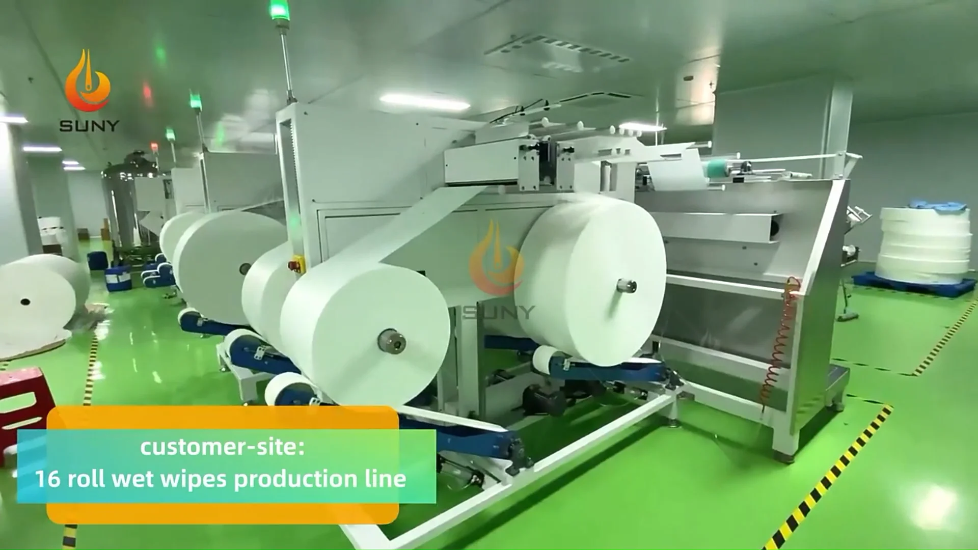 16 Lanes Twin Rolls Fully Automatic Wet Tissue Wipes Making Machine Wet ...