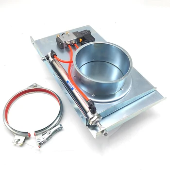 Stainless Steel 304 Food Grade Blast Gate Damper For Dust Collector ...