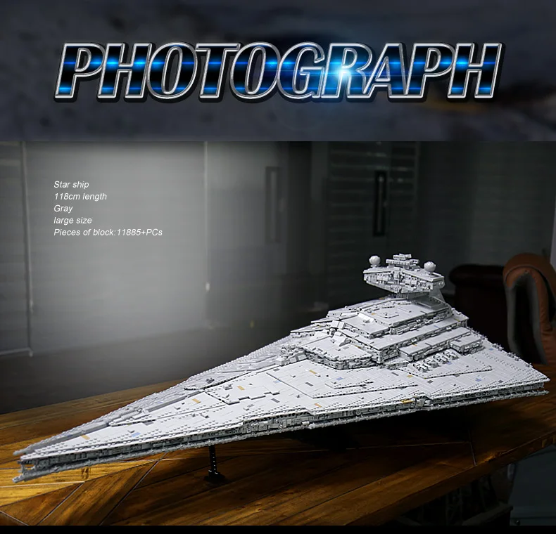 Imperial Star Destroyer Monarch Ucs Fighters Super Star Movie Model ...