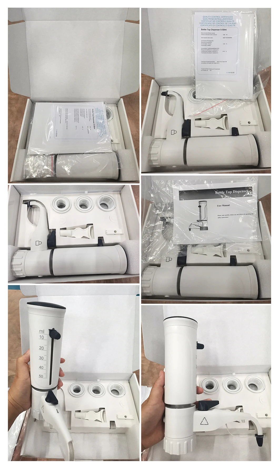 Lab Dispensmate Bottle-top Laboratory Liquid Dispenser 0.5ml To 100ml ...