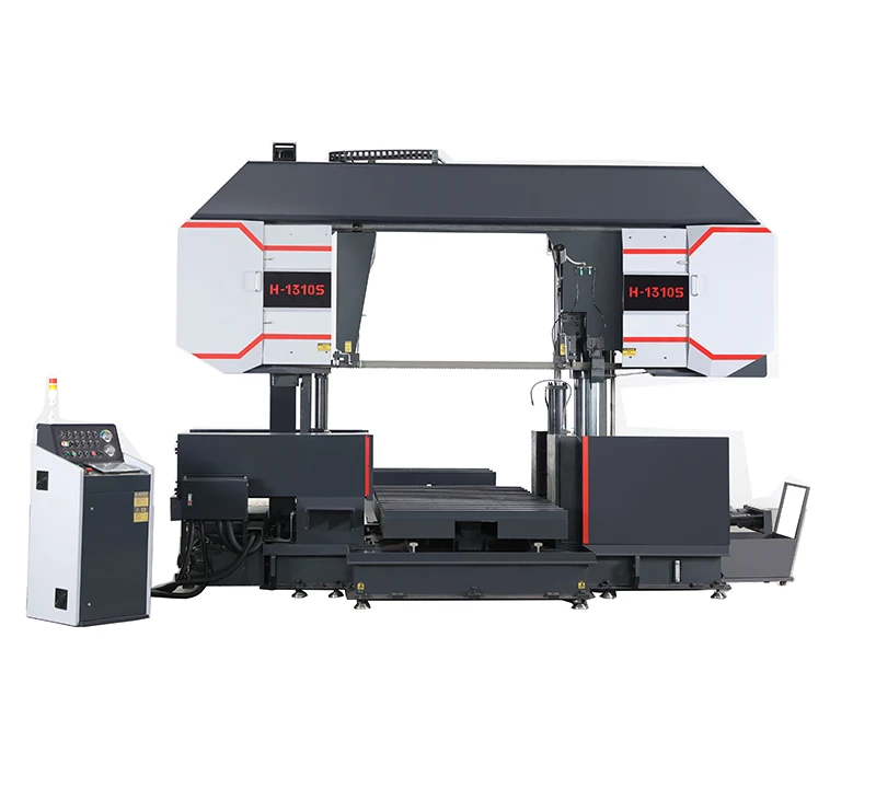 Large Automatic Metal Cutting Machine H-1013s Double Column Band Saw ...