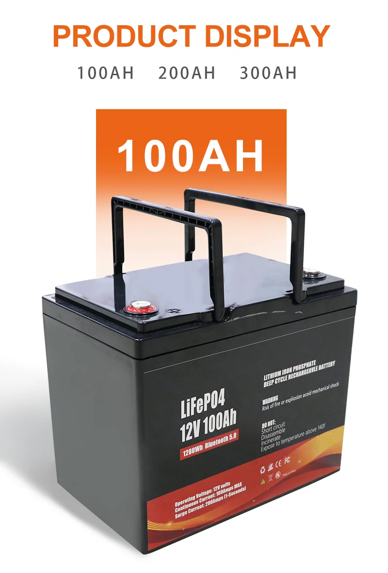 Smart Solar Battery Lithium Ion 12.8v 24v 200ah 300ah 400ah ...