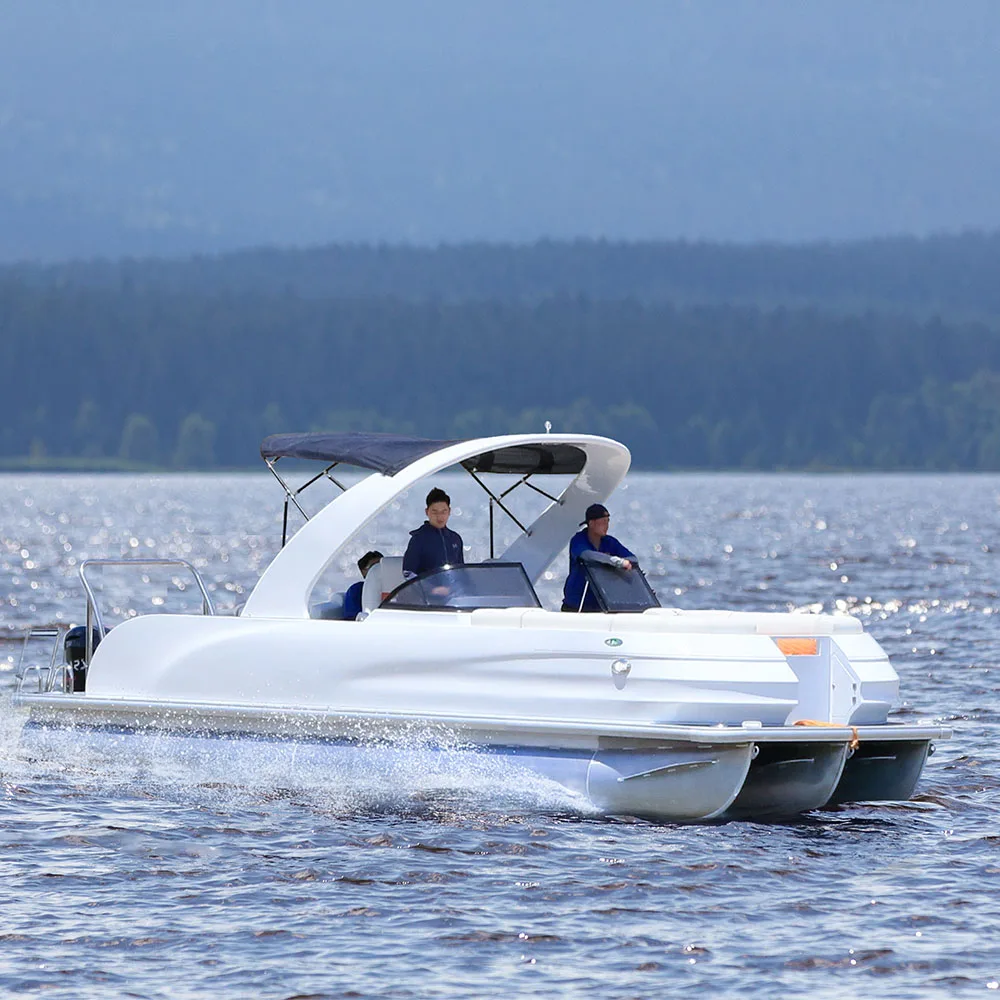 Aluminum Frame Large Tritoon Pontoon Party Barge for Pontoon Boat ...
